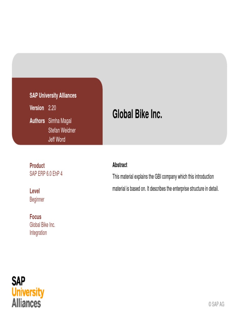Intro ERP Using GBI GBI Slides en v2.20 | PDF | Sap Se | Business Process