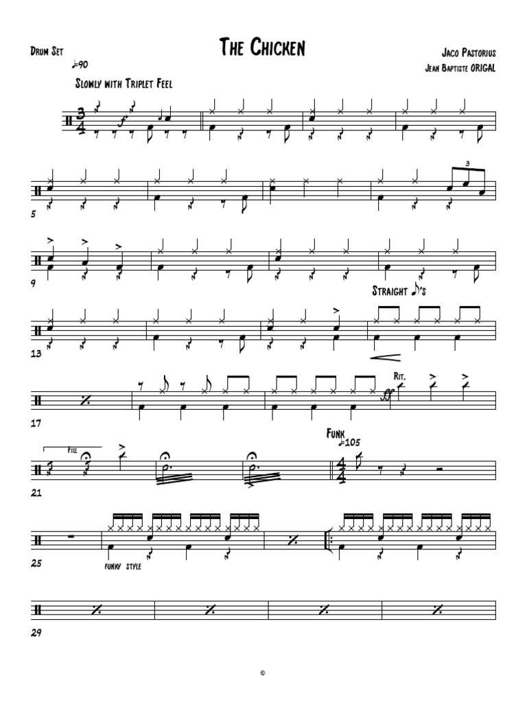 Chicken - Drum Set PDF | PDF