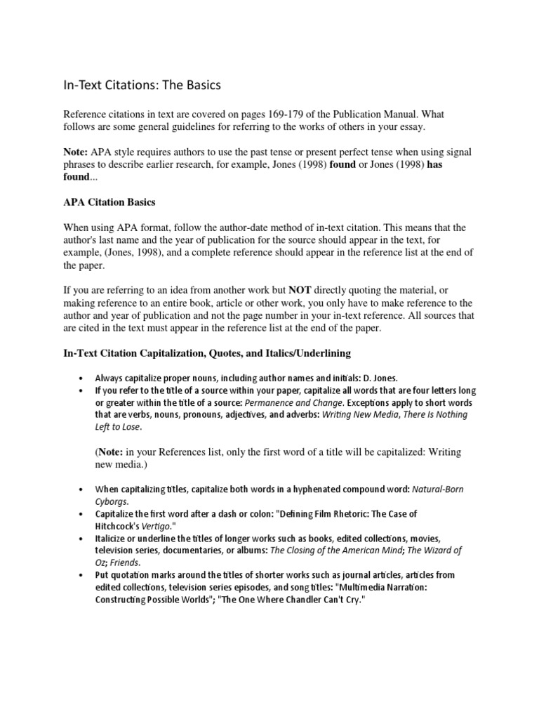 APA 6th Edition Citation | PDF | Citation | Apa Style