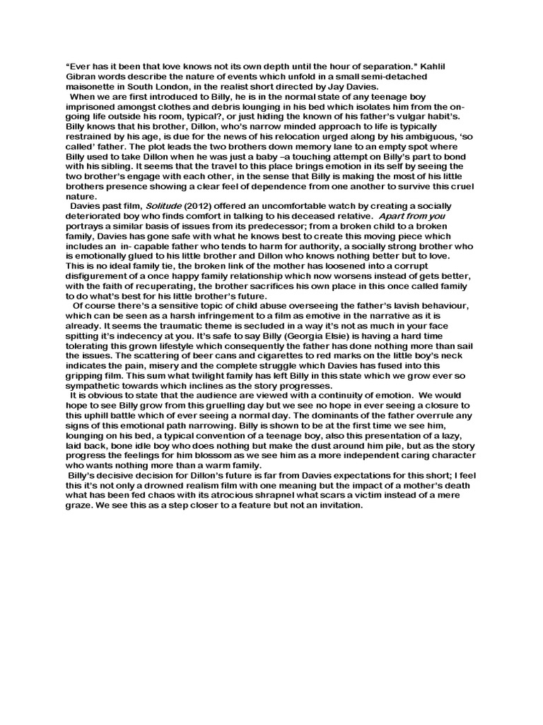 Draft 1 Review | PDF | Sibling | Behavioural Sciences