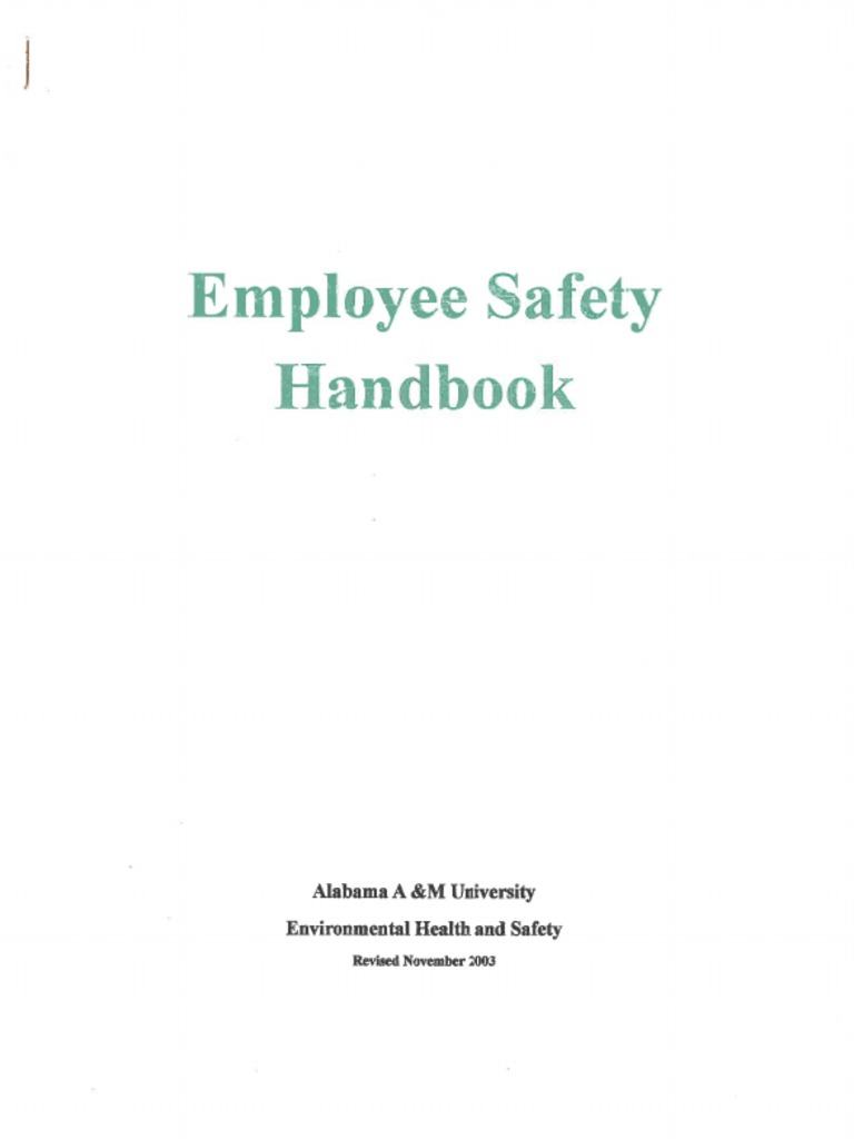 Employee Safety Handbook | PDF | Foreign Language Studies