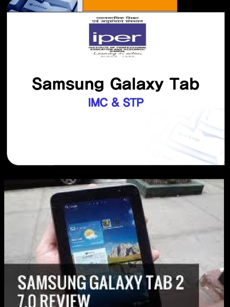 Samsung Galaxy Tab Marketing Overview | PDF