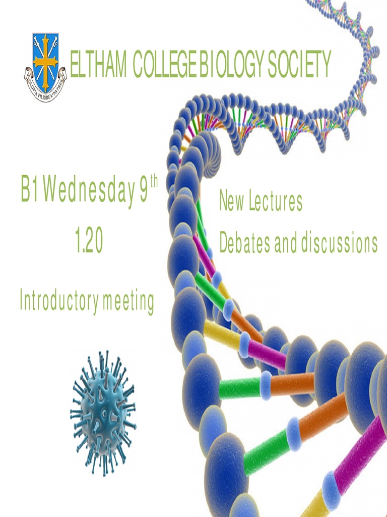 Biological Society Poster | PDF | Science & Mathematics