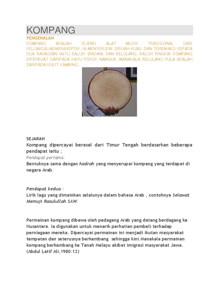 Kompang | PDF