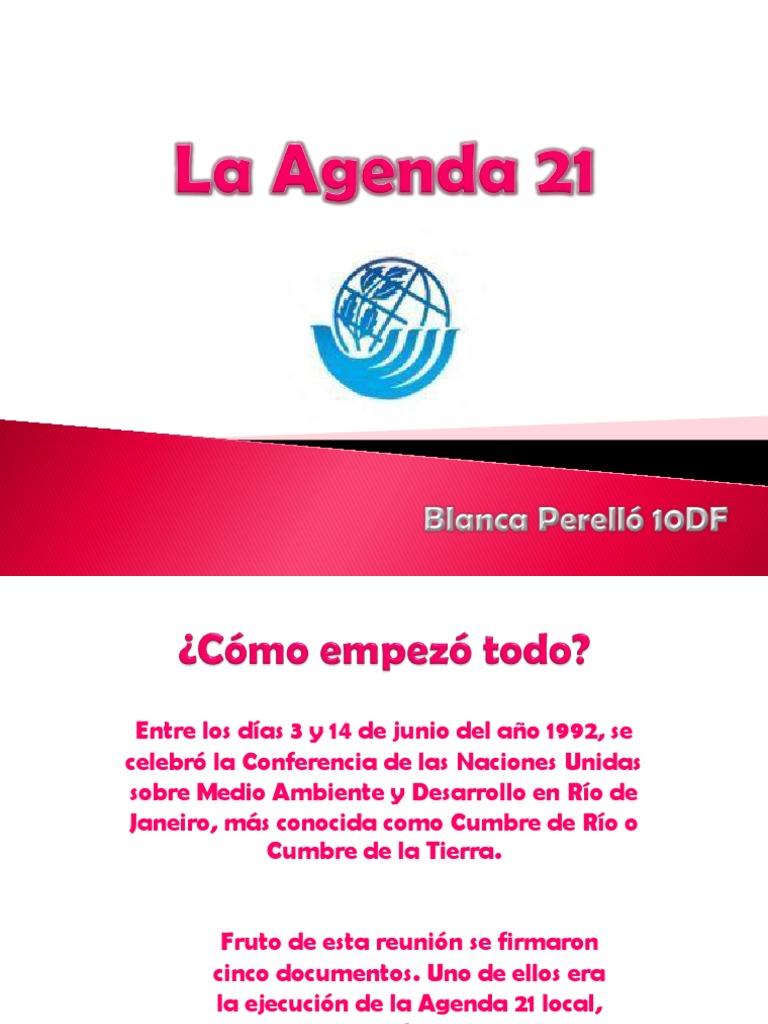 La Agenda 21 | PDF | Desarrollo sostenible | Sustentabilidad