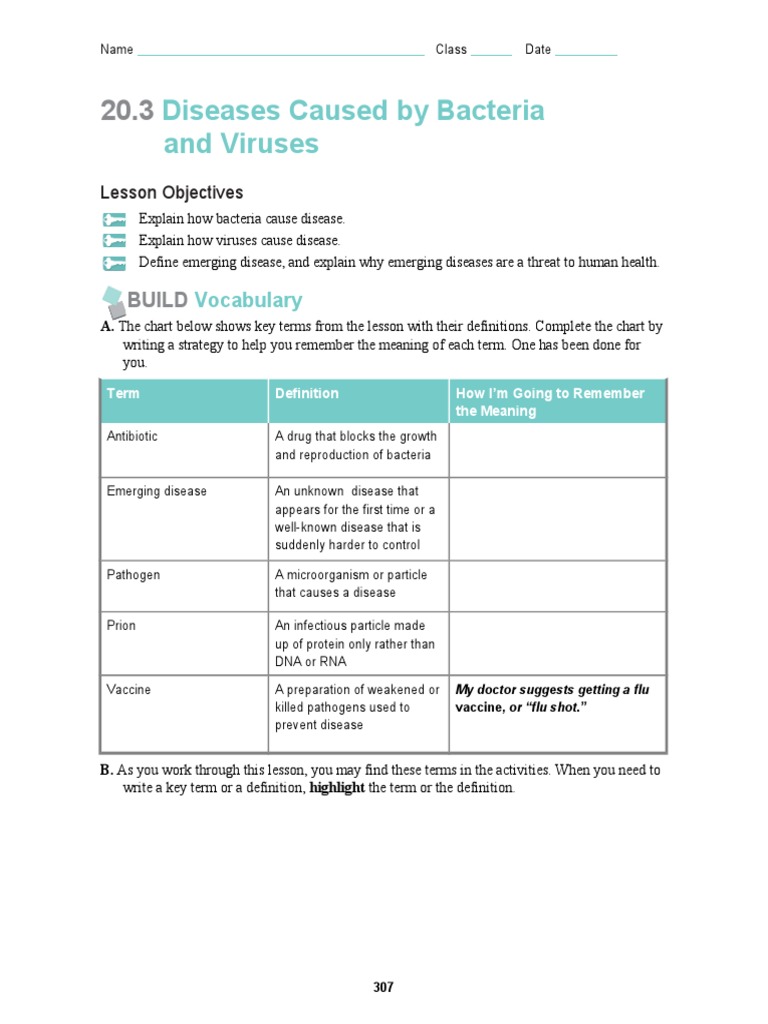 Diseases Caused by Bacteria and Viruses.2 | Pathogen | Bacteria | Free ...