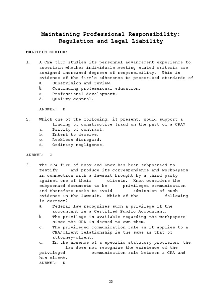 Maintaining Professional Responsibility | PDF