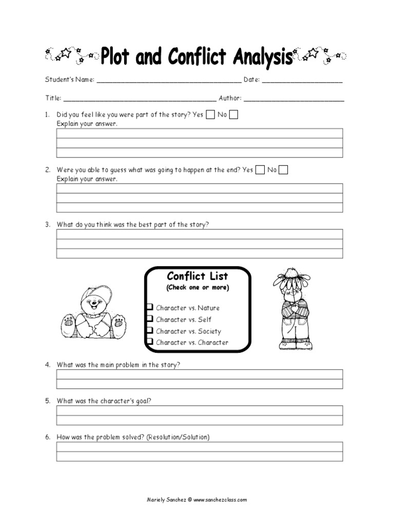 Story Analysis Worksheet for Students | PDF