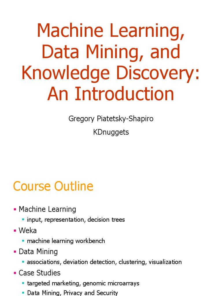 Dm1 Introduction ML Data Mining | PDF | Data Mining | Credit (Finance)