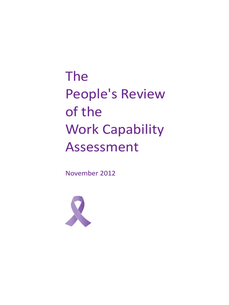 The People's Review of The Work Capability Assessment | PDF | Labour ...