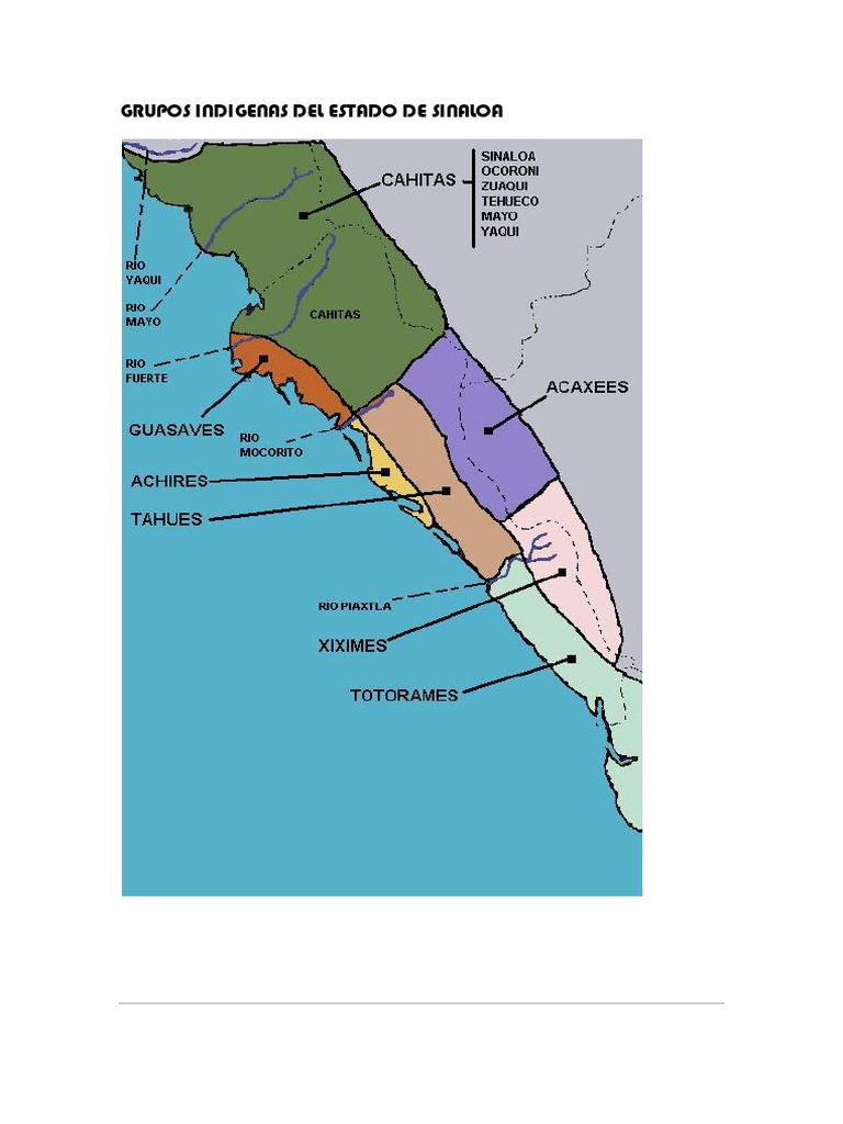Grupos Indígenas de Sinaloa | PDF | Viajes y turismo