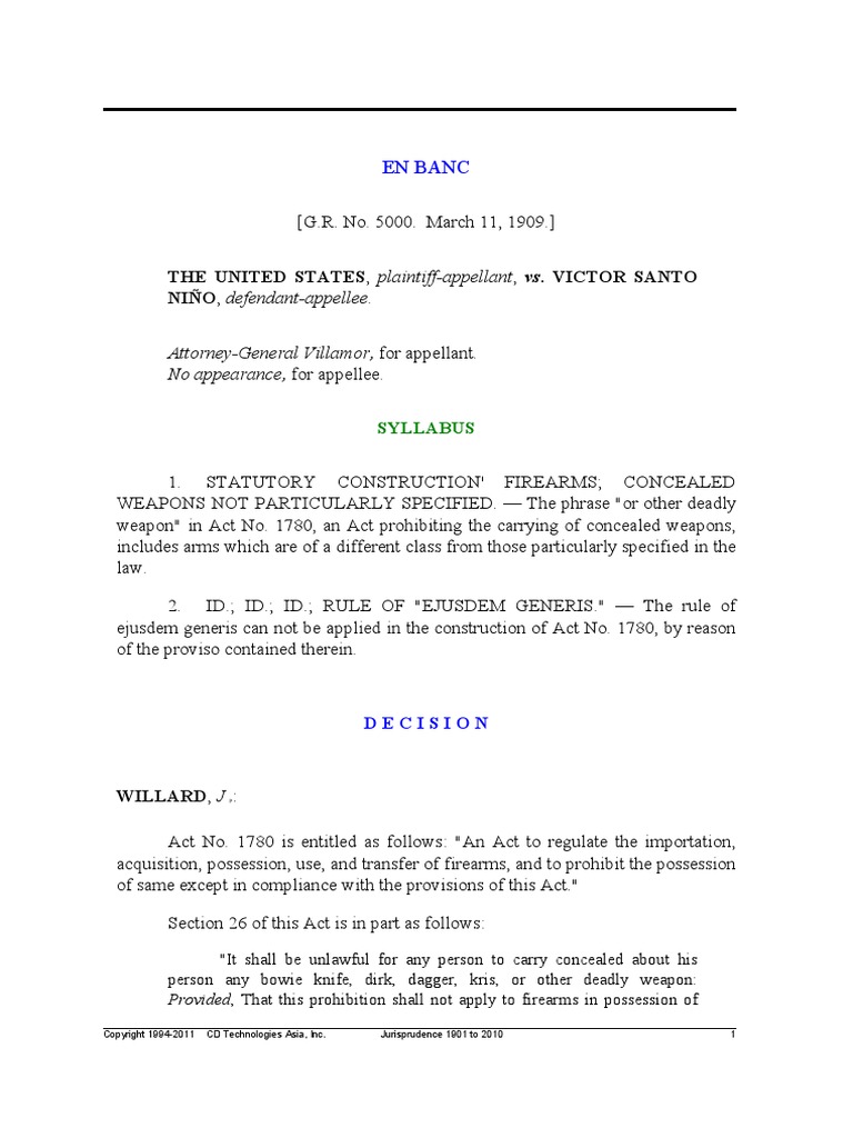 The Carrying of Concealed Deadly Weapons: Interpreting the Scope of ...