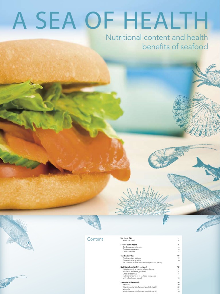 Nutritional Content and Health Benefits of Seafood | PDF | Omega 3 ...