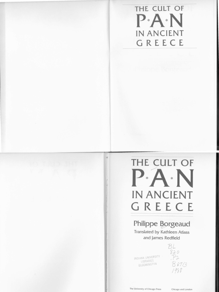 Philippe Borgeaud The Cult of Pan in Ancient Greece | PDF | Religion ...