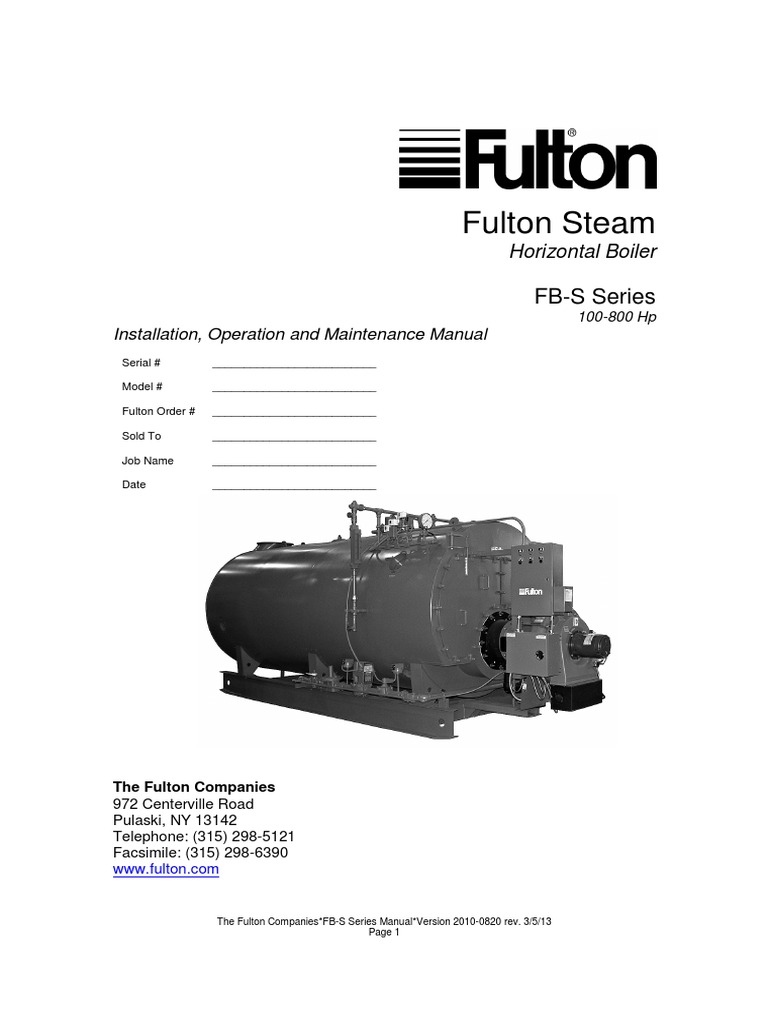 Caldera Fulton | PDF | Boiler | Chimney