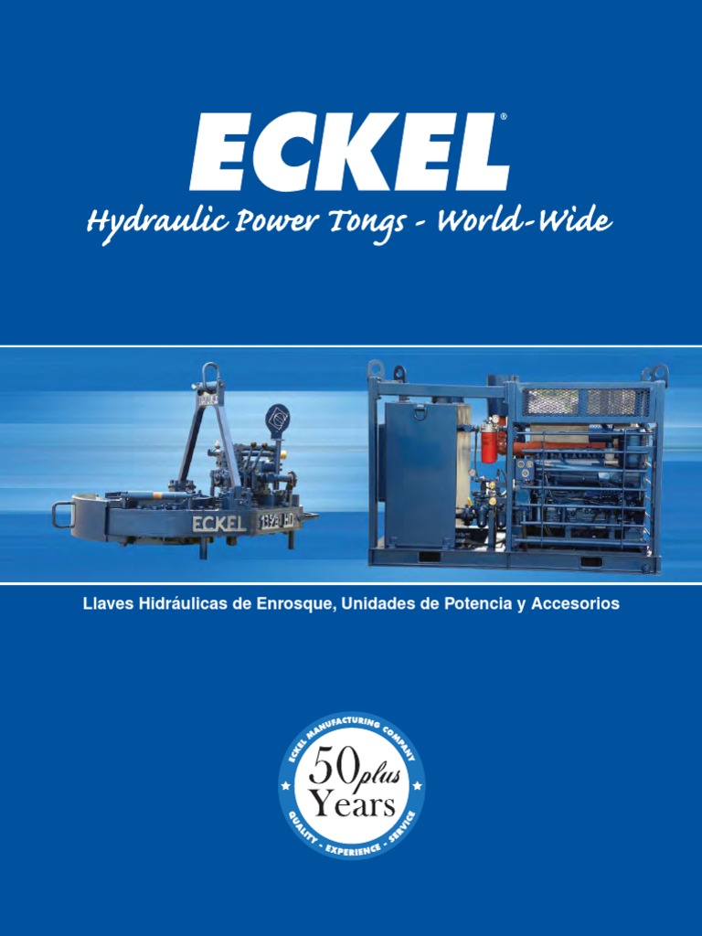 Eckel Hyd Tongs | PDF | Engranaje | Máquinas