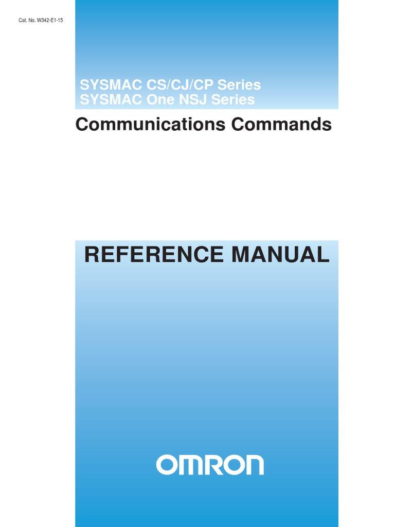 w342 E1 15+Cs CJ CP Nsj+Comrefmanual | PDF | Programmable Logic Controller | Computer Data Storage