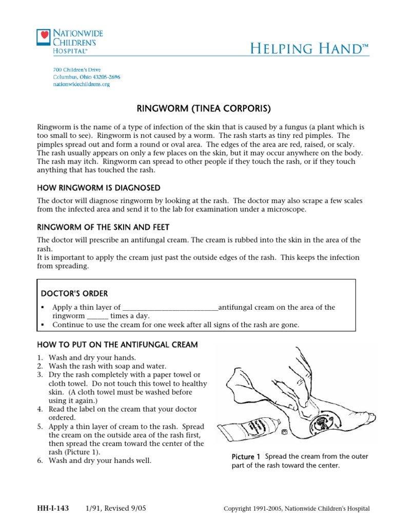 Ringworm (Tinea Corporis) : How Ringworm Is Diagnosed | PDF | Animal ...