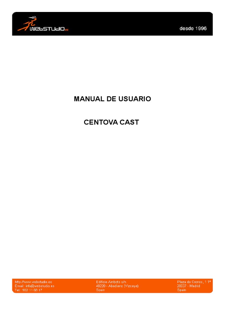 Manual de Usuario Centova Cast | PDF | Servidor (Computación ...