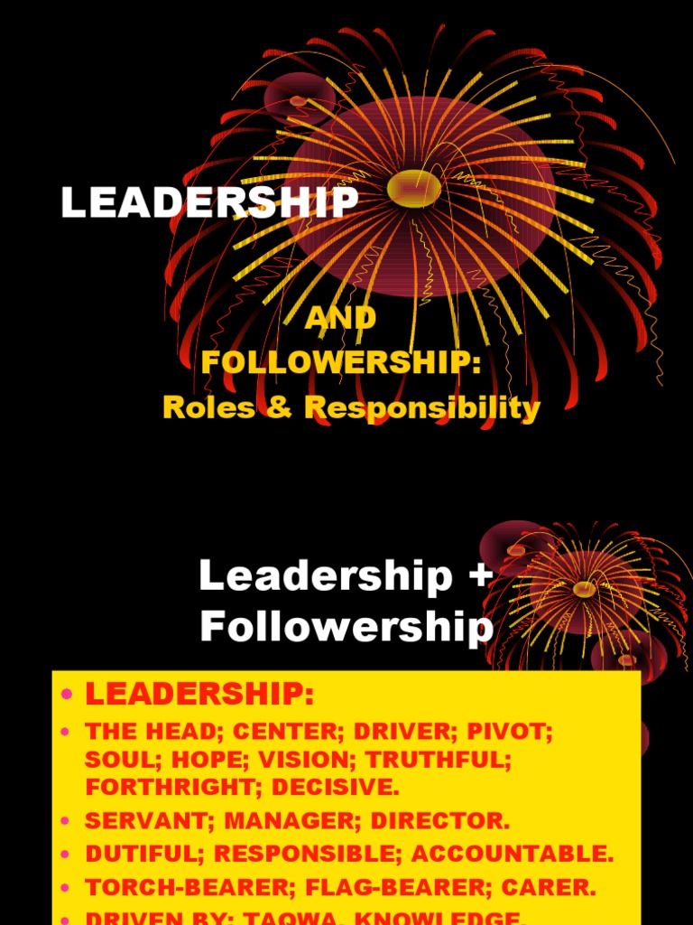 Leadership and Followership | PDF