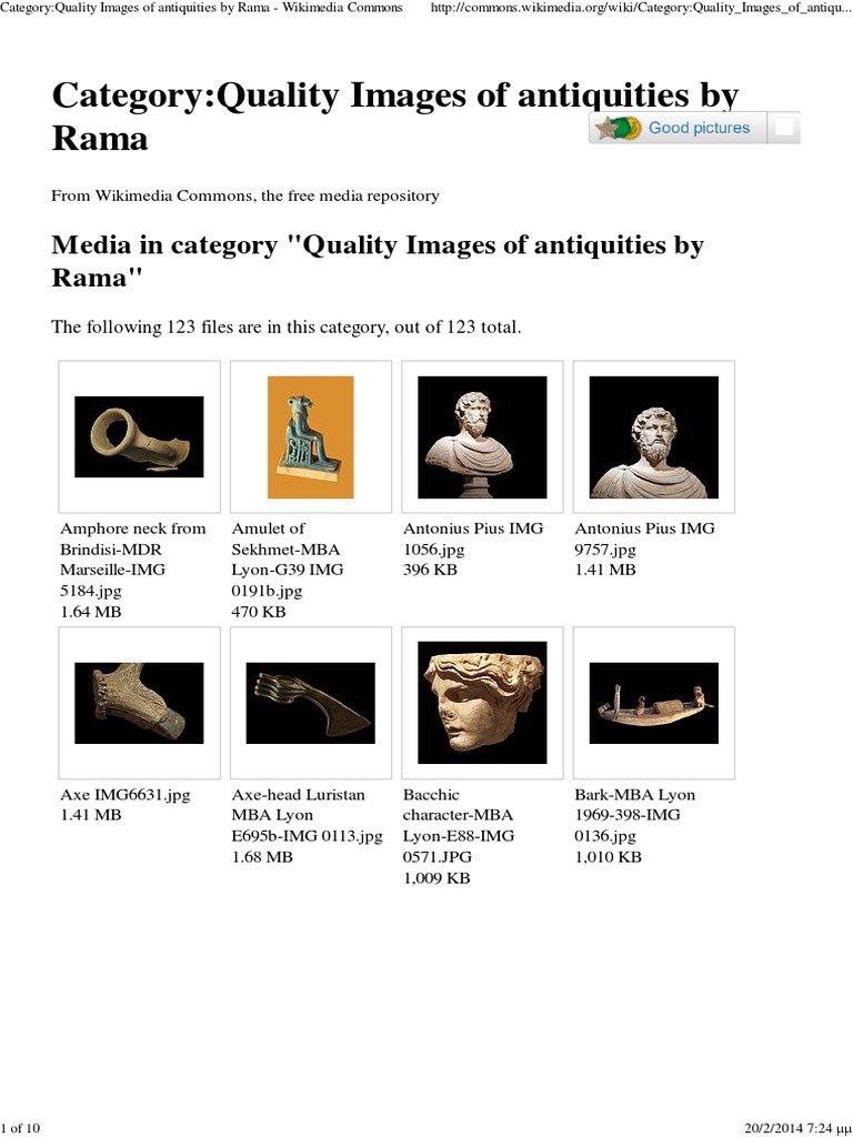 Category Quality Images of Antiquities by Rama - Wikimedia Commons | PDF