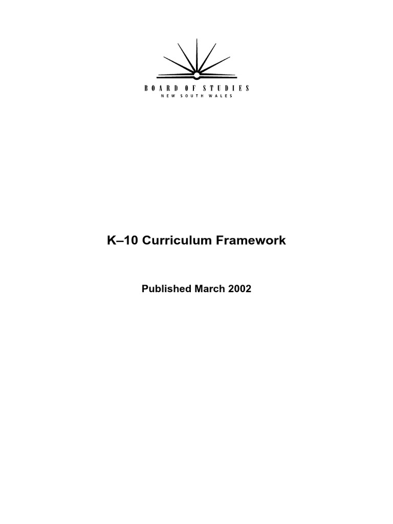 Curriculum FW K10 | PDF | Curriculum | Educational Assessment