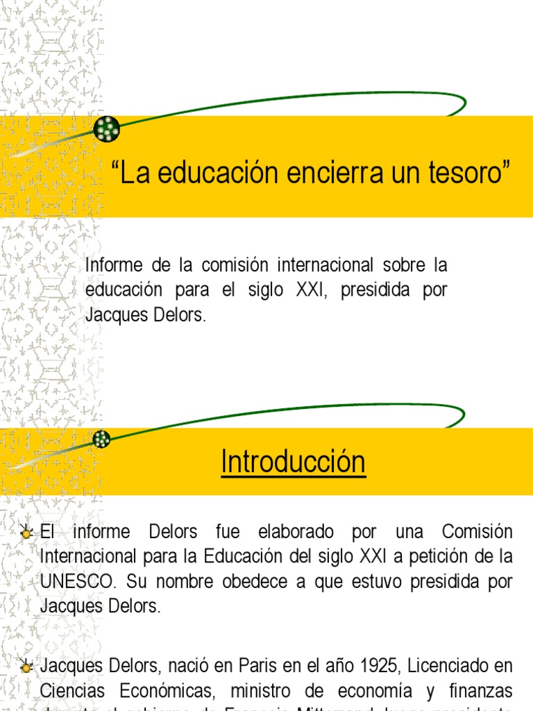 Informe Delors | PDF | El aprendizaje permanente | Aprendizaje