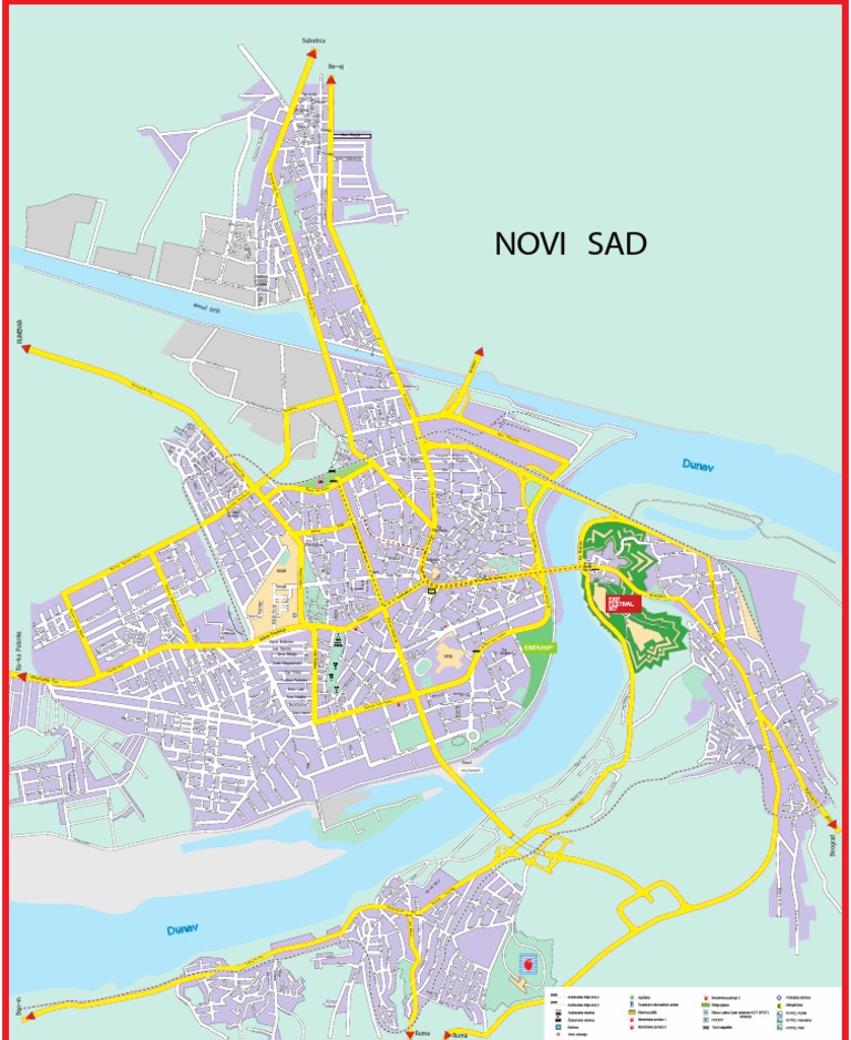 Mapa Novog Sada | PDF