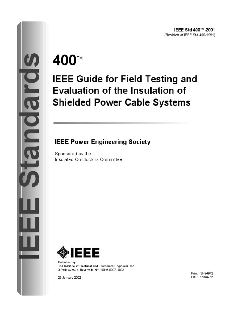 IEEE Guide For Field Testing and Evaluation of The Insulation of ...