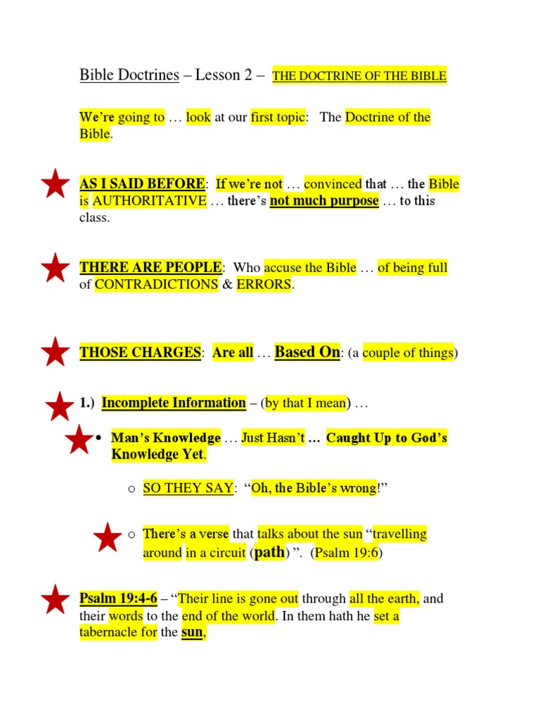 02 The Doctrine of The Bible | PDF | Water Cycle | Religion And Belief
