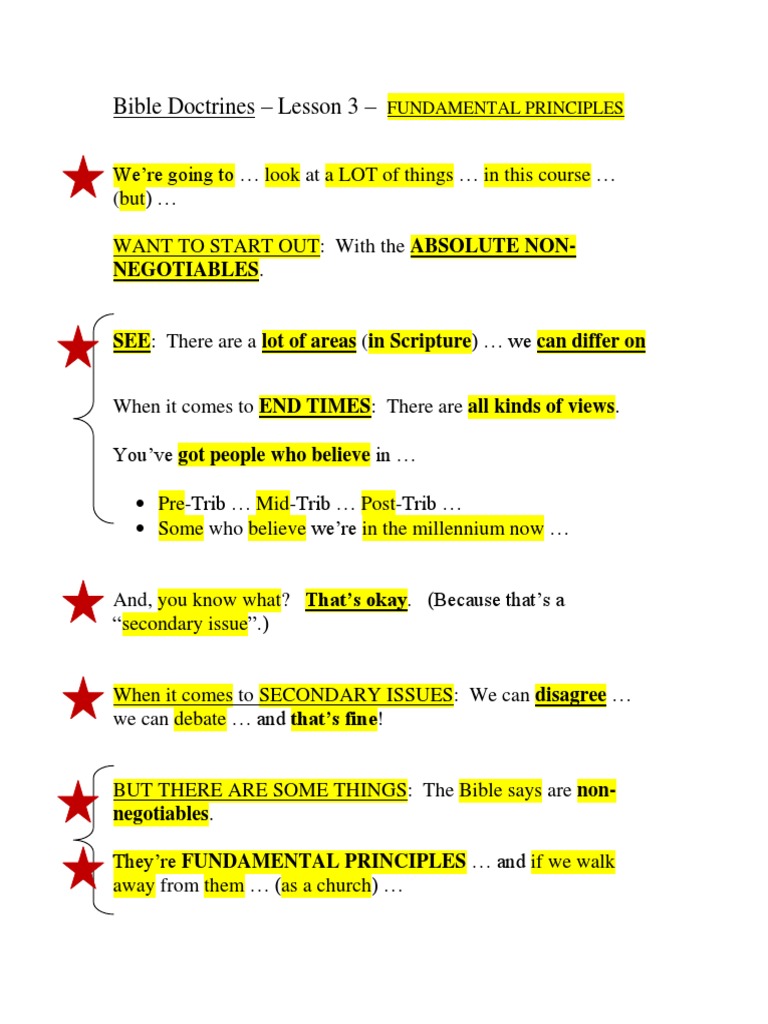 03 Fundamental Principles | PDF | God The Father | God