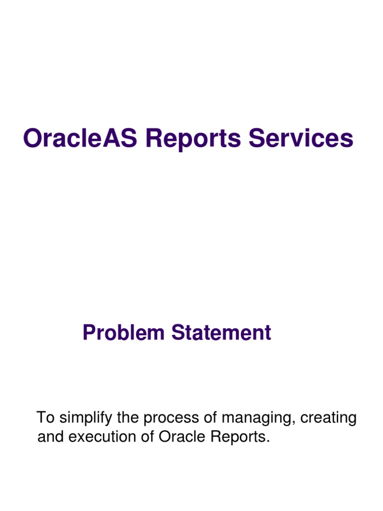 Oracle Report | PDF | Oracle Database | Sql