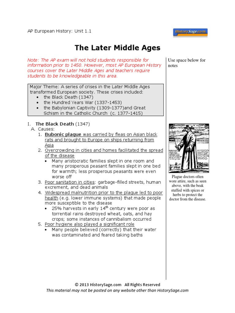 1 1 The Later Middle Ages | PDF | Middle Ages | Catholic Church