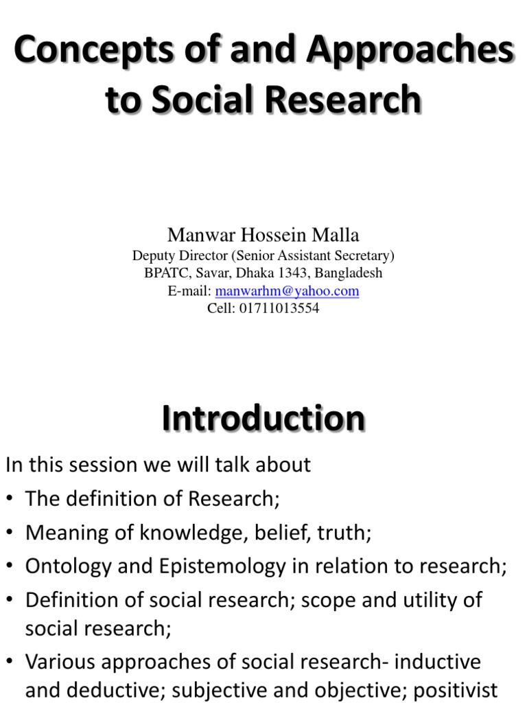 Social Research Methods Guide | PDF | Positivism | Epistemology