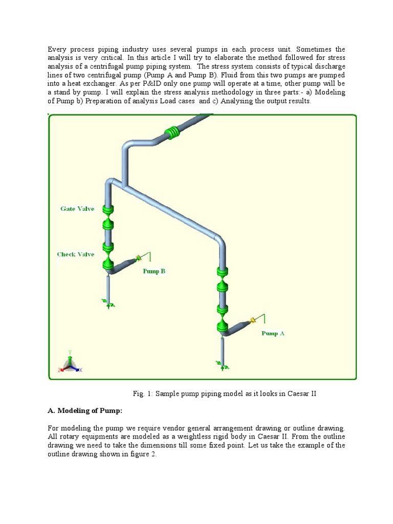 Pump Piping Analysis | PDF | Pump | Stress (Mechanics)