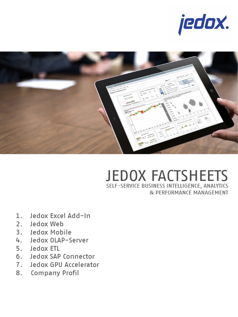 Factsheet Jedox All in One Eng | Business Intelligence | Mobile App