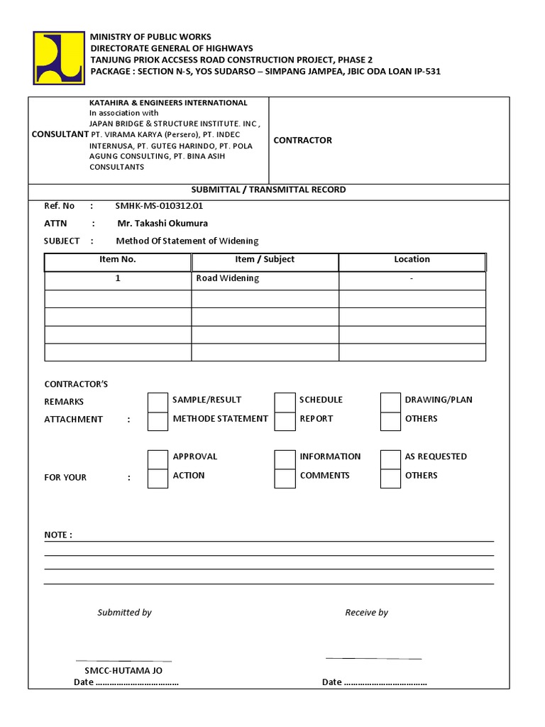 Method Statement for Road Widening | PDF | Road Surface | Traffic