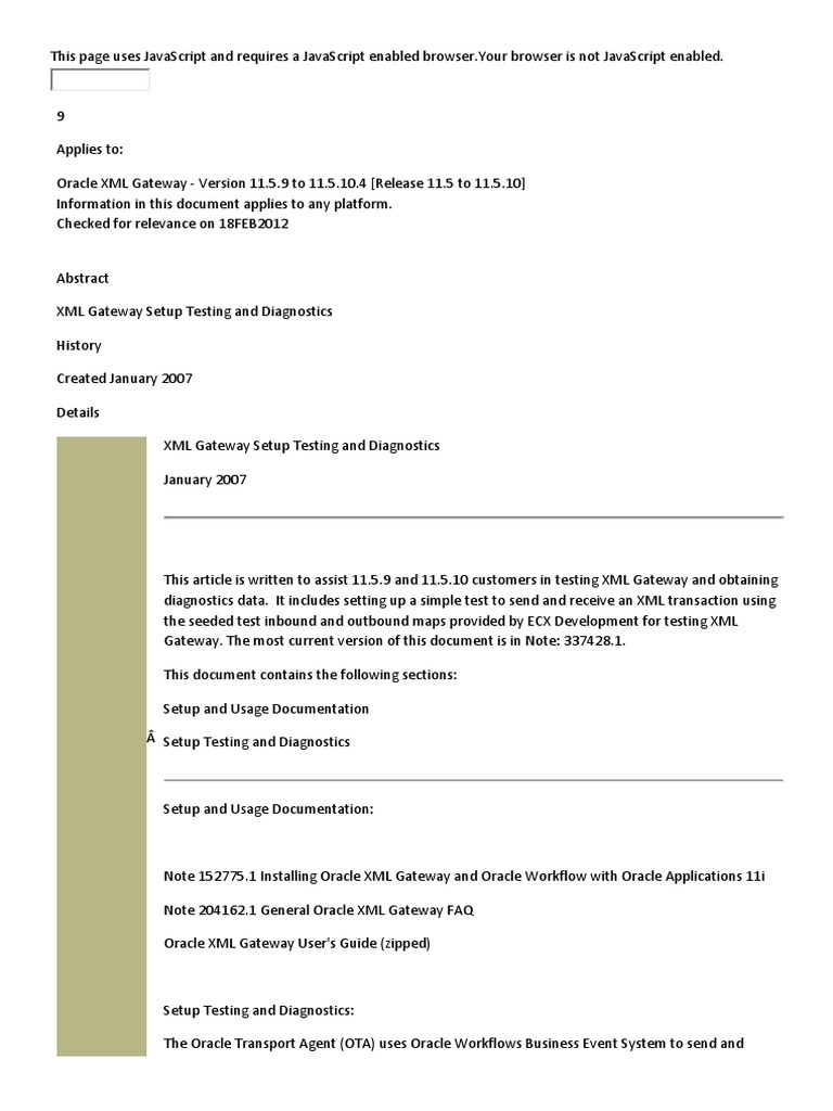 Sample XML Gateway | PDF | Transport Layer Security | Hypertext Transfer Protocol