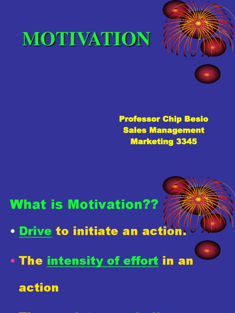 Sales Force Motivation | Download Free PDF | Motivation | Motivational