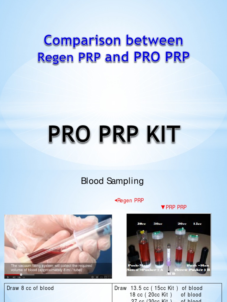 Pro PRP | PDF | Platelet | Blood