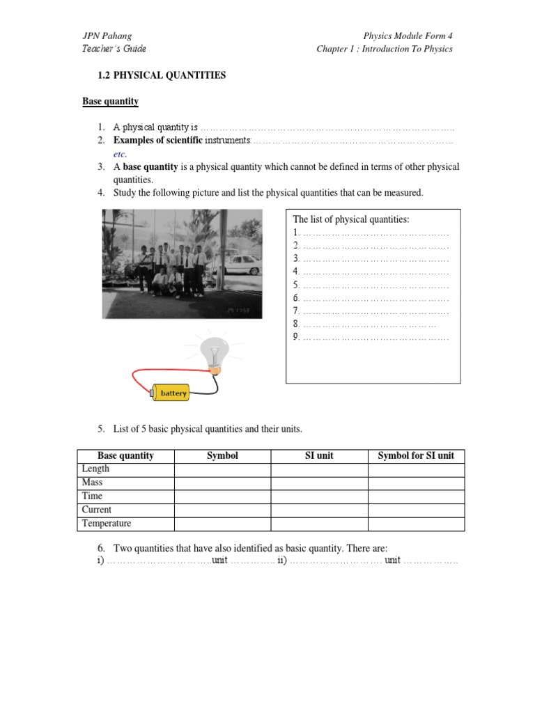 Introduction To Physics | PDF | Mechanics | Quantity