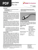 Ps10 Series: Pressure Switch | PDF | Switch | Fire Sprinkler System