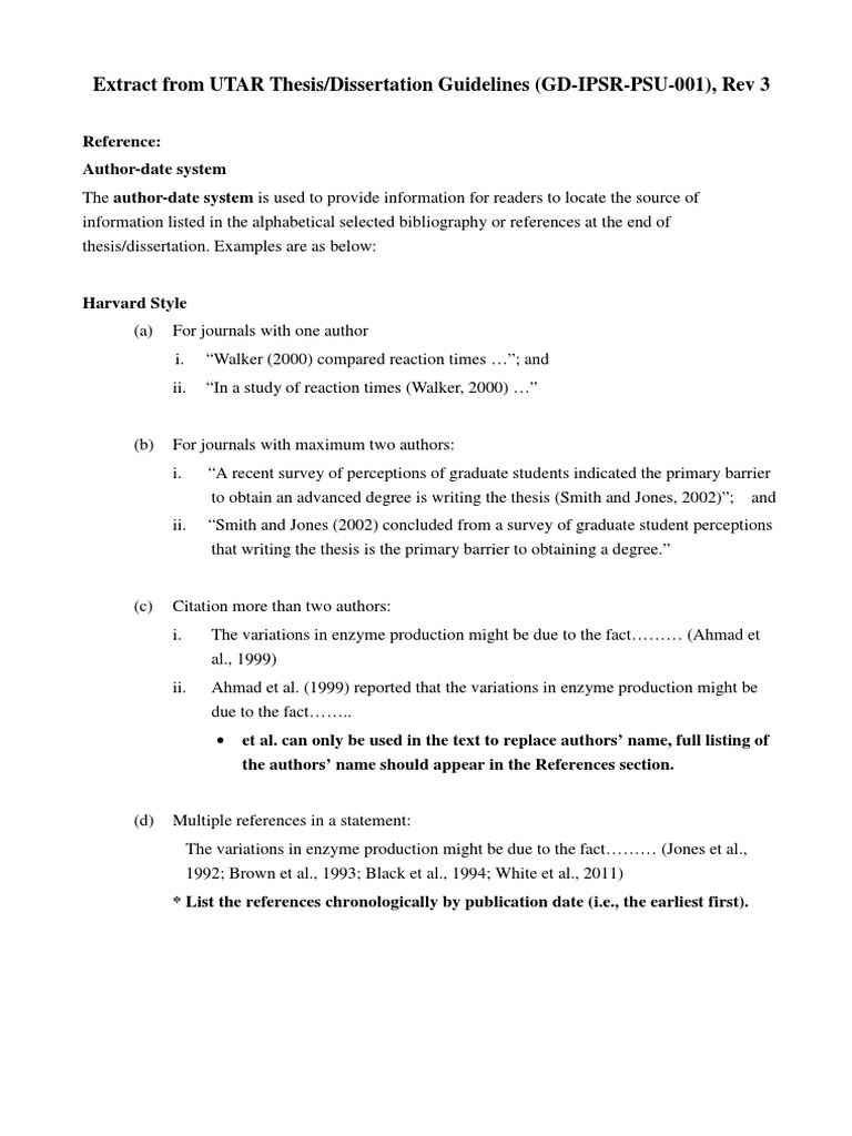 Sample - Havard Referencing Style | PDF | Citation | Thesis