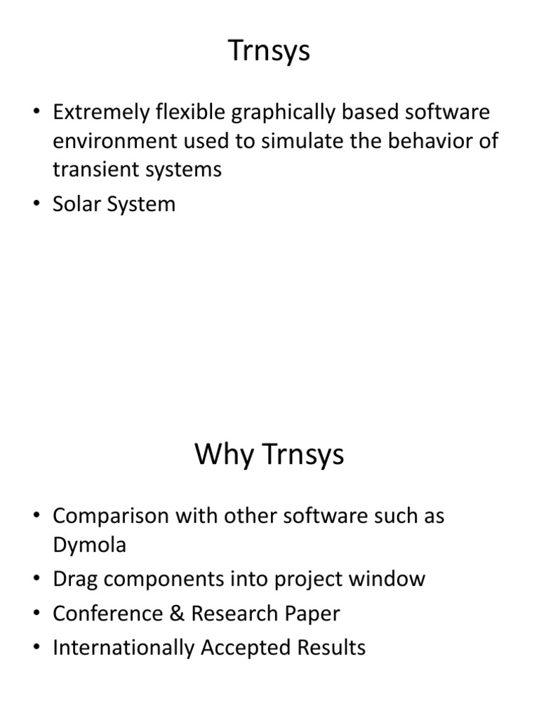 Trnsys | PDF