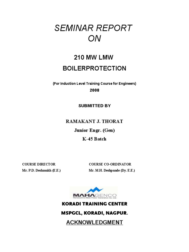 Boiler Protection | PDF | Boiler | Power Station