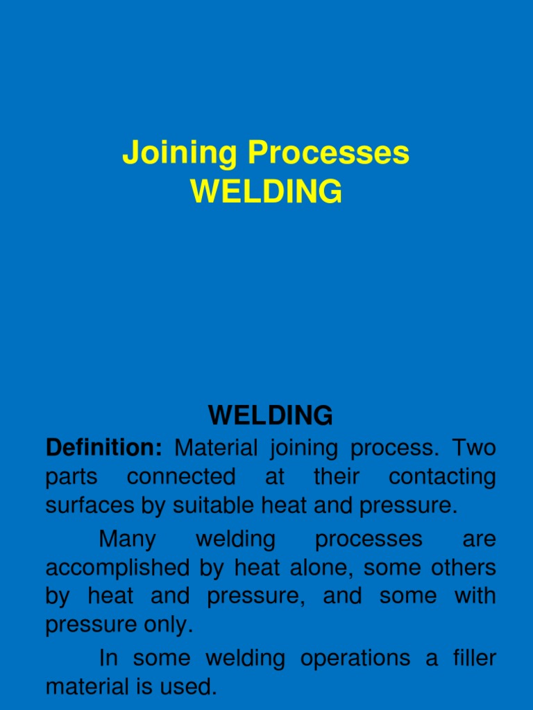 Overview of Joining Processes | PDF