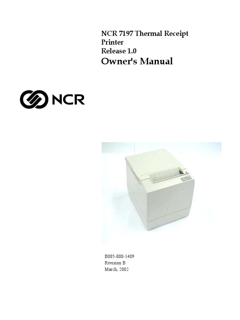 NCR 7197 Owners Manual PDF | PDF | Usb | Device Driver
