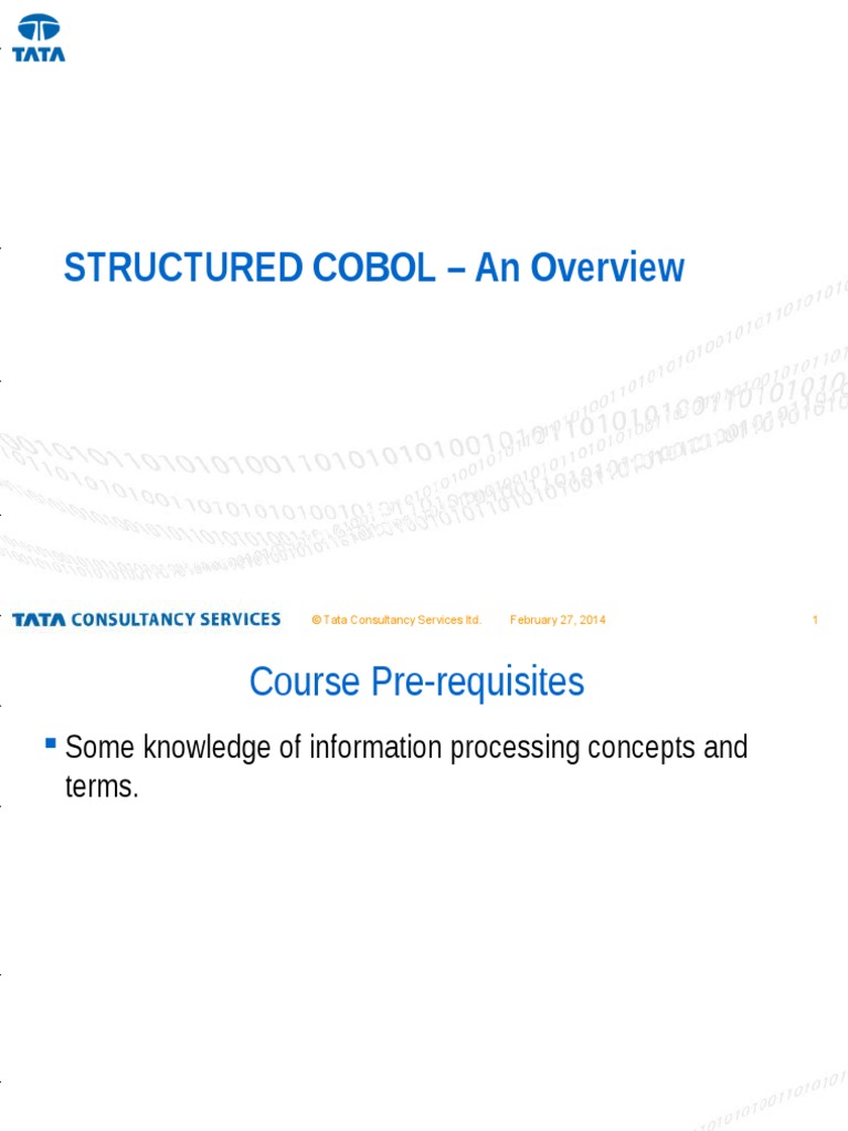 Cobol Programming Pdf Input Output Computer Programming