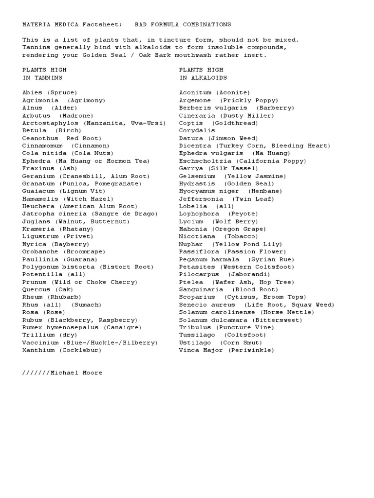 Bad Formula Concoctions | PDF