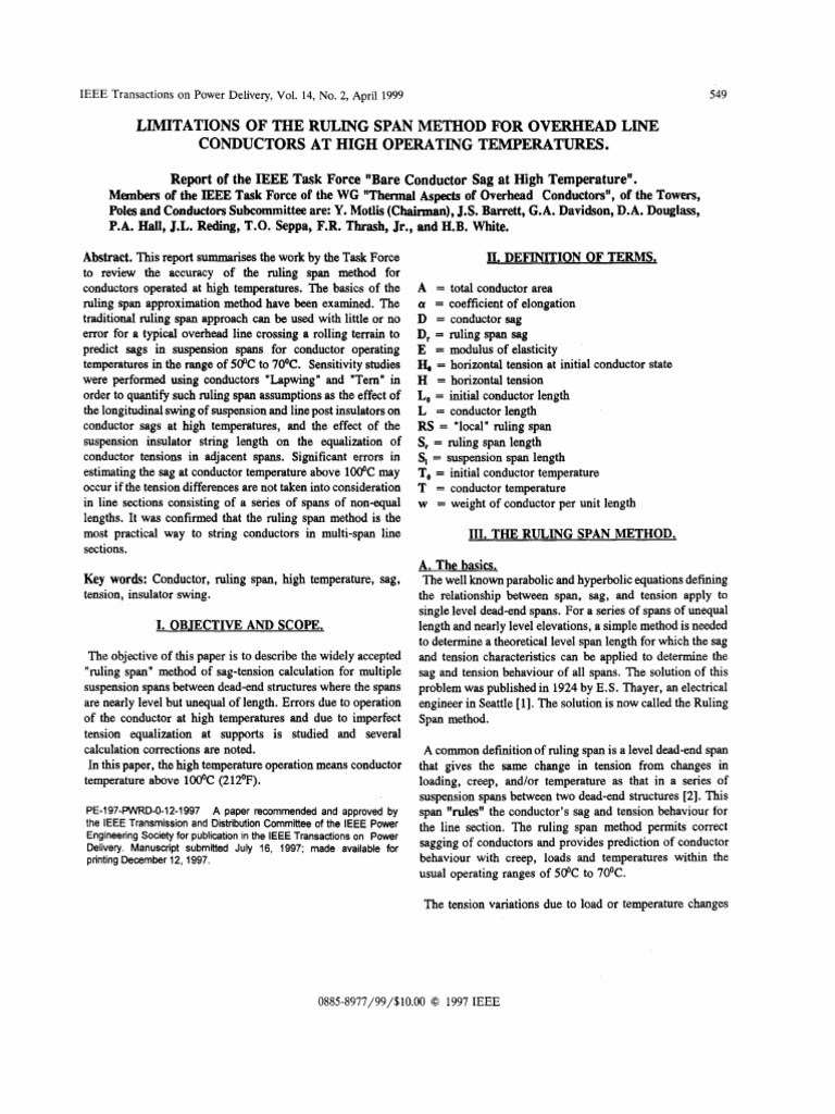 Barrett Ruling Span 00754102 | PDF | Creep (Deformation) | Electrical ...